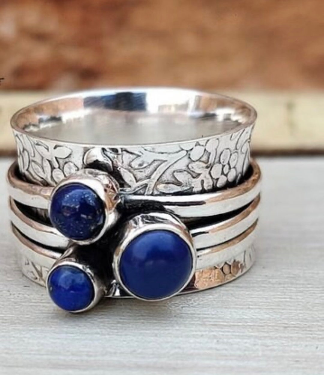 New Model Ring With 925 Sterling Silver Ring Lapis Lazuli Gemstone ...