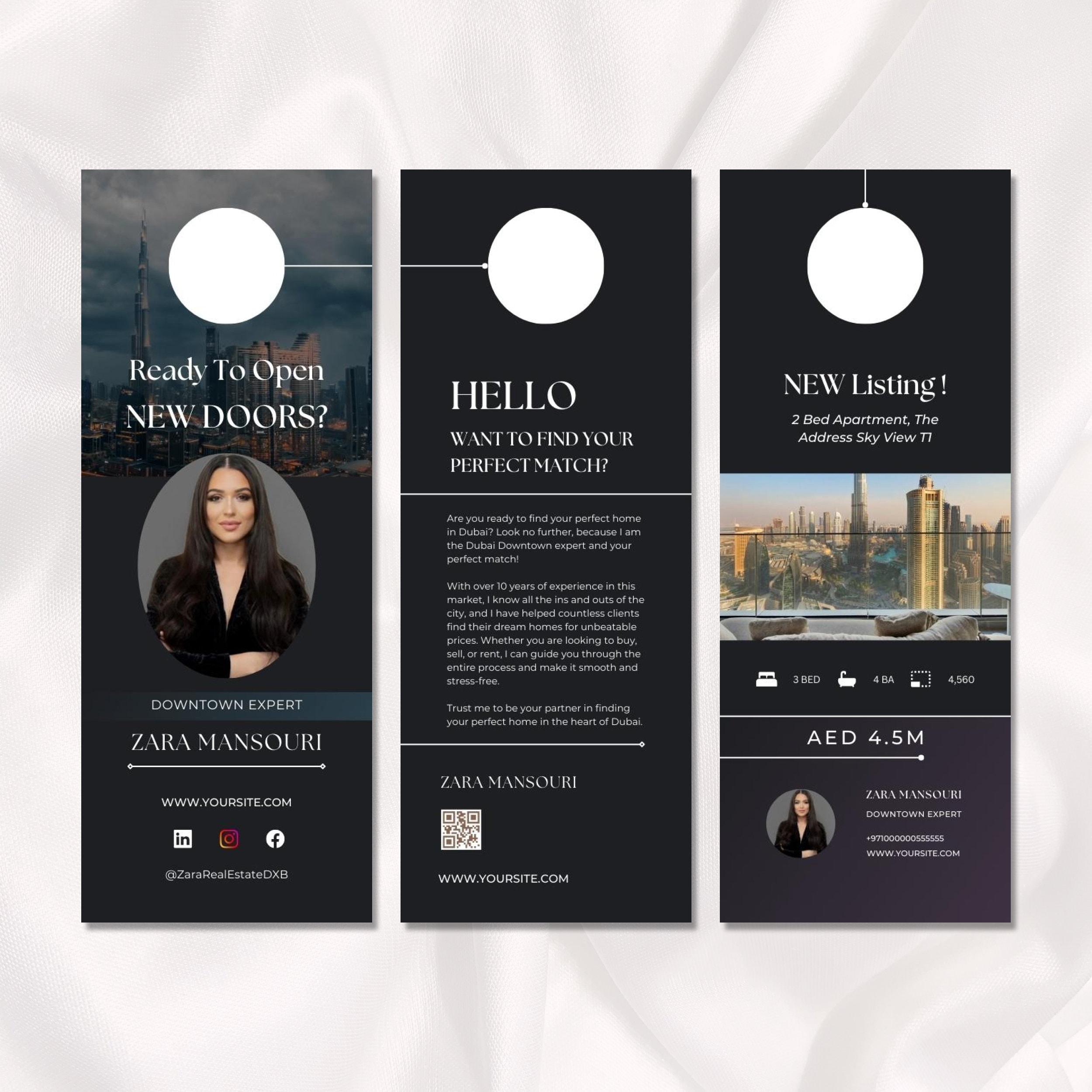 Real Estate Agent Door Hanger Template Bundle (canva) - Etsy
