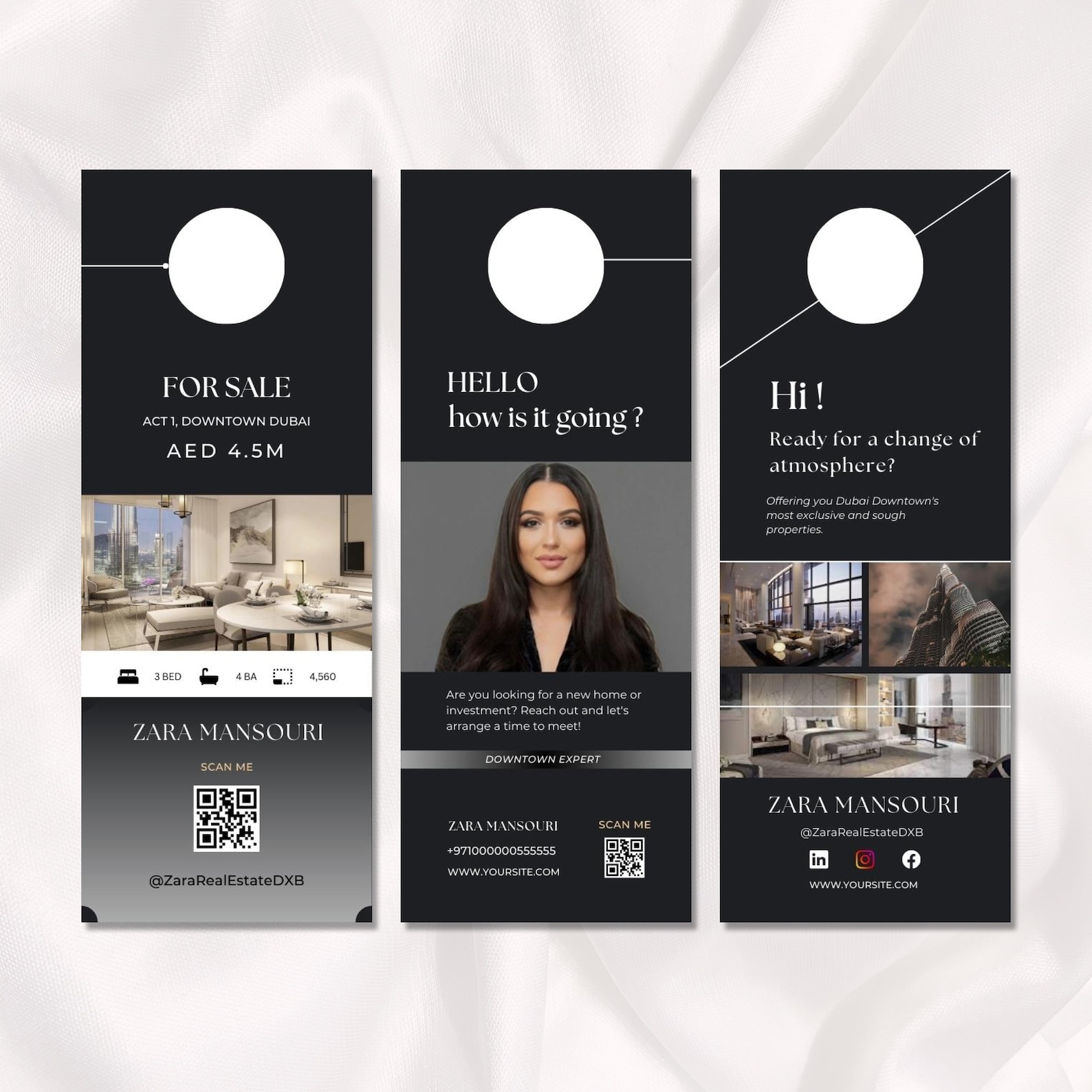 Real Estate Agent Door Hanger Template Bundle (canva) - Etsy