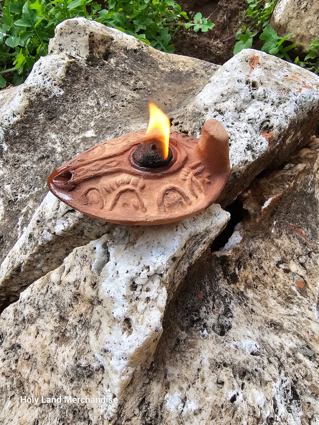 Hand Made Clay Oil Lamp From Jerusalem the Holy Land - Etsy
