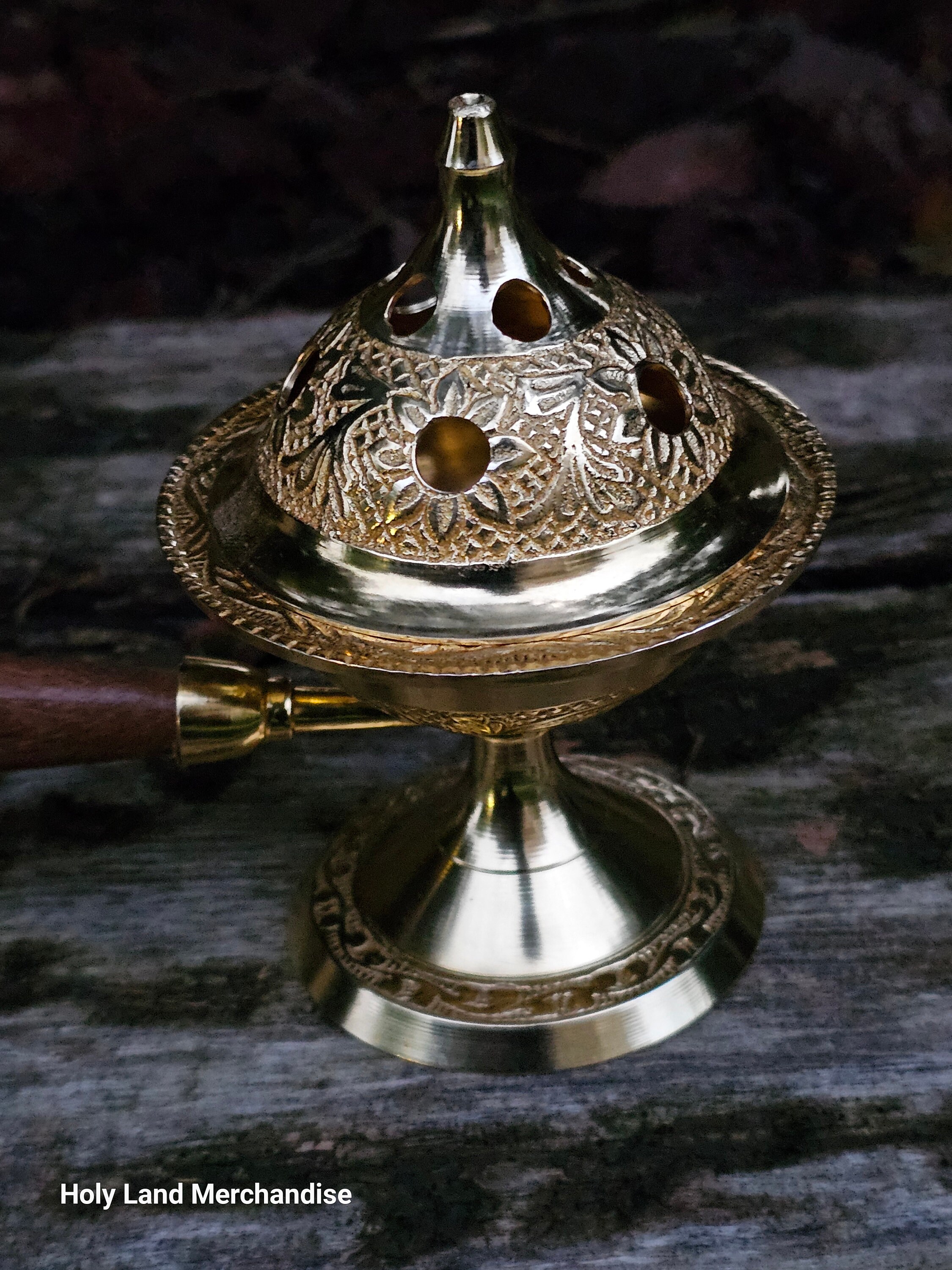 Christian Incense Burner From the Holy Land Brass Height 13 Centimeters ...