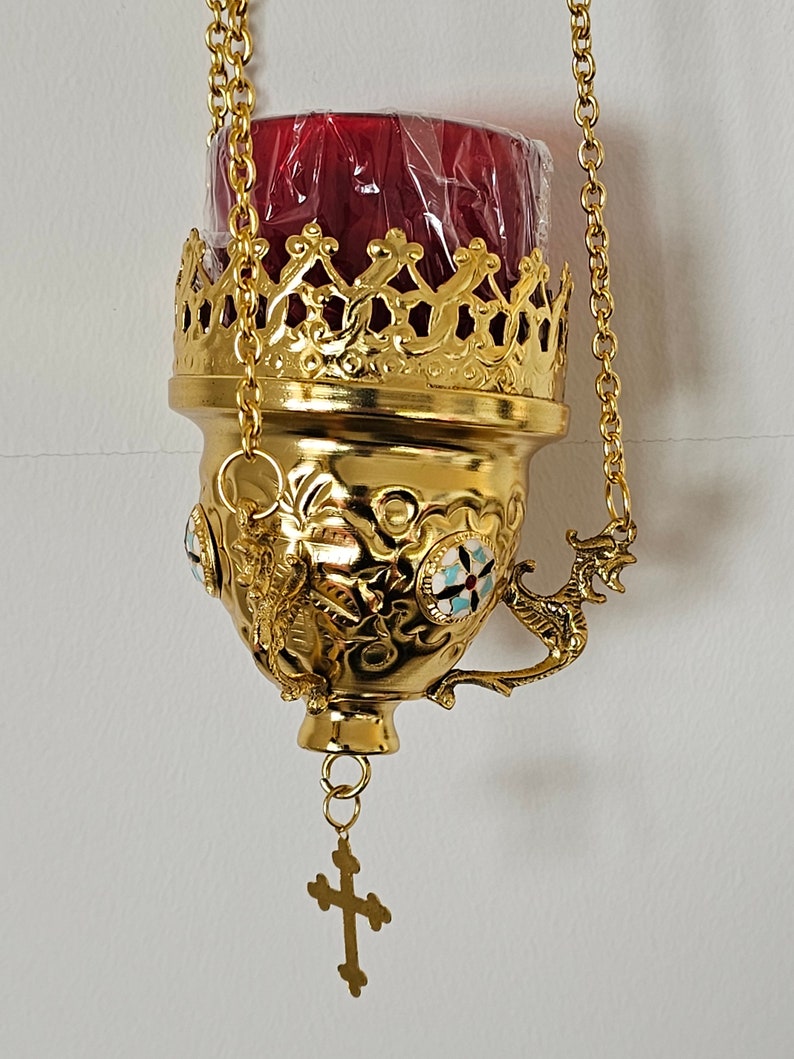 Gold Brass Christian Incense Burner: Orthodox Thurible With Cross - Etsy