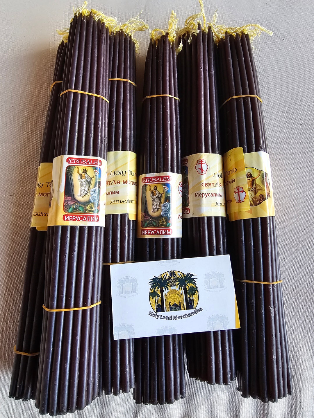 Black Beeswax Candles (pack of 3) - Blessed in Nazareth - Etsy
