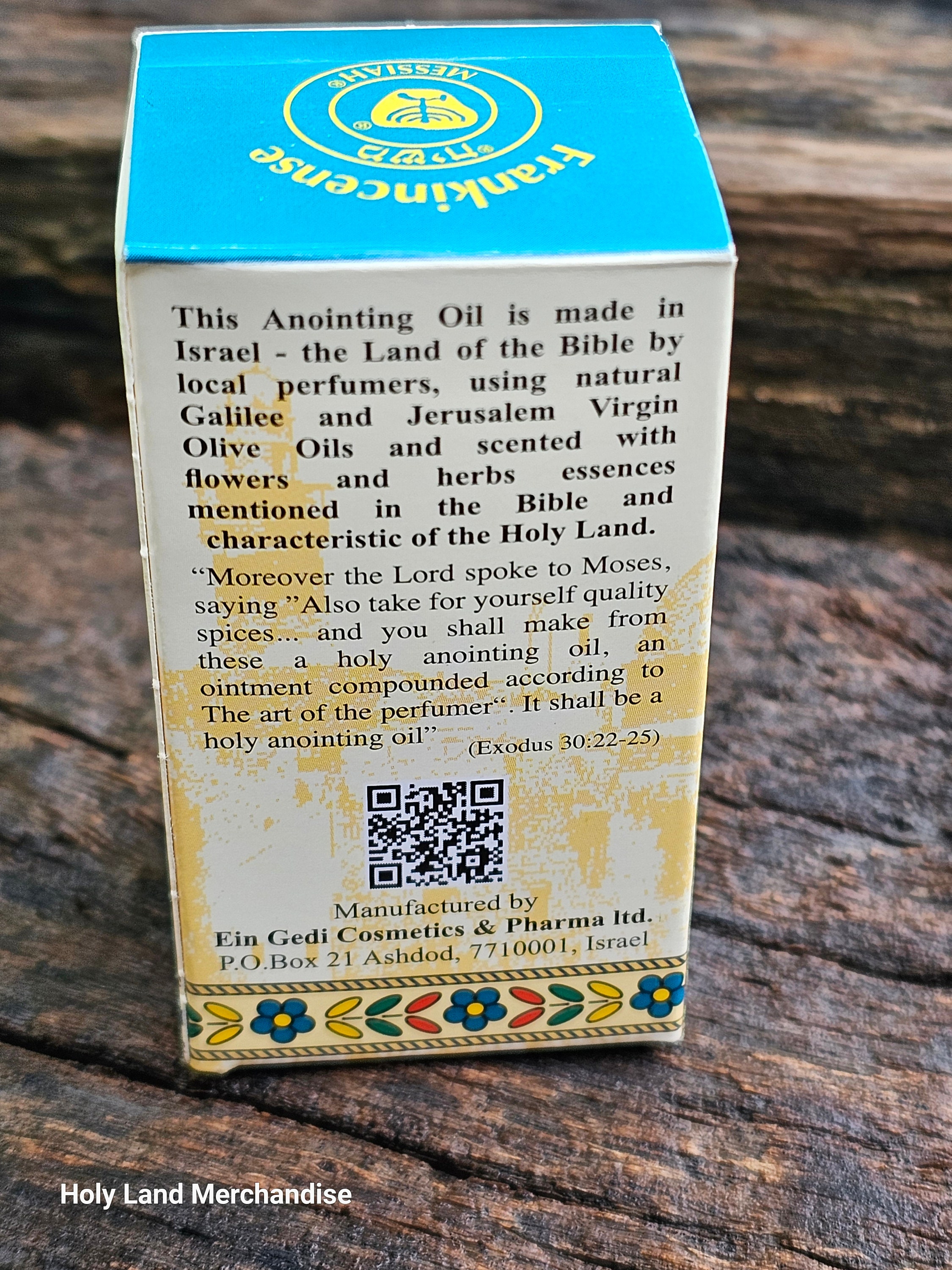 Blessing From Jerusalem Anointing Oil Frakinscense and Myrrh 12ml - Etsy