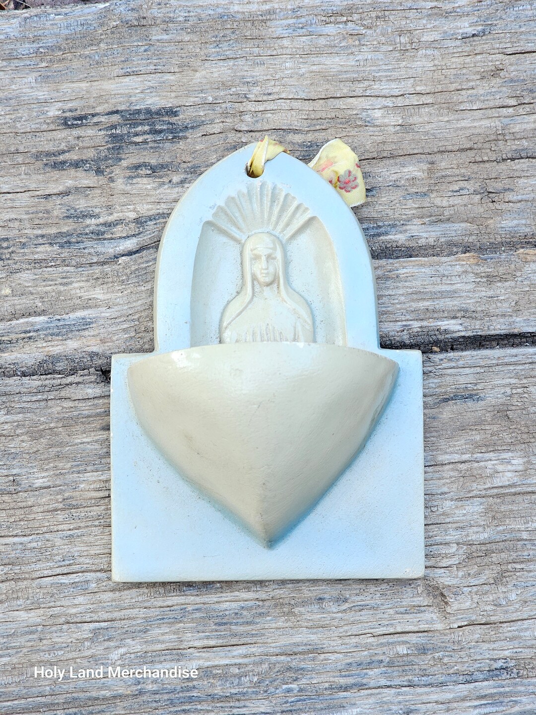 Antique Holy Water Stoup: Religious Ceramic Font From the Holy Land ...