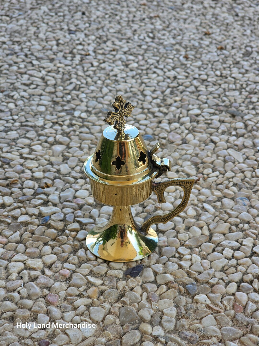 Christian Incense Burner From the Holy Land Height 11 Centimeters the ...