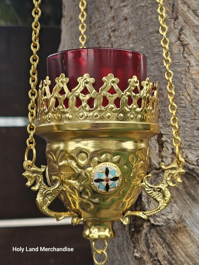 Gold Brass Christian Incense Burner: Orthodox Thurible With Cross - Etsy