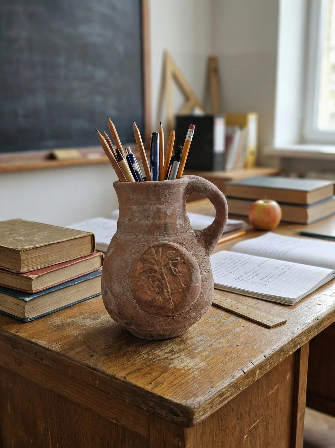 Handmade Holy Land Clay Pen Holder – Palm Tree Teacher Gift - Etsy