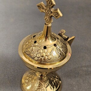 Christian Incense Burner From the Holy Land Height 13 Cm the Burner ...