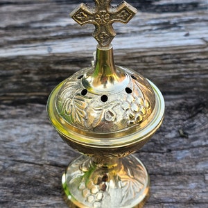 Christian Incense Burner From the Holy Land Height 13 Cm the Burner ...