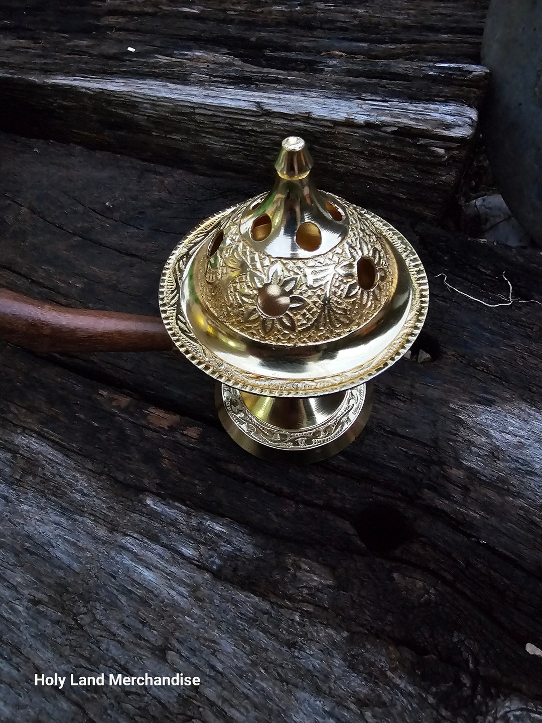 Christian Incense Burner From the Holy Land Brass Height 13 Centimeters ...