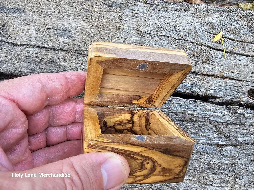 A Jewelry Box Made of Olive Wood Handmade From Bethlehem the Holy Land ...