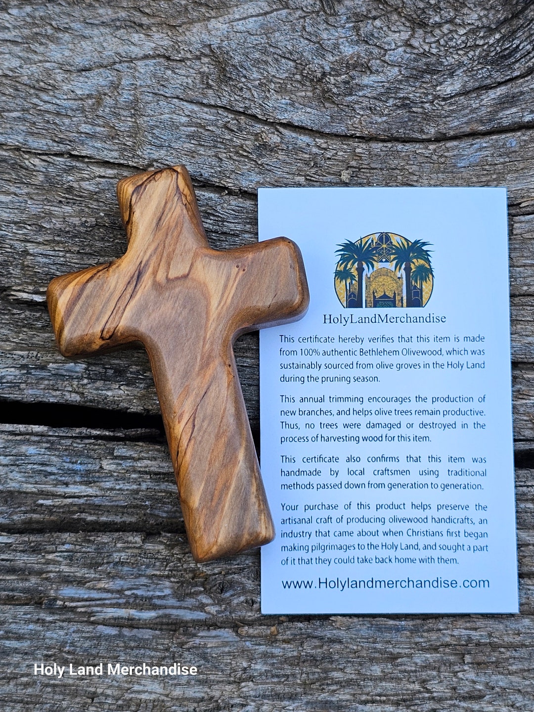 10cm Olive Wood Cross, Pocket Crosses, Comfort Crosses, Holding Crosses ...