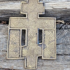 Cross Made of Brass From the 70s Only 1 Iten in Stock an Antique Item ...
