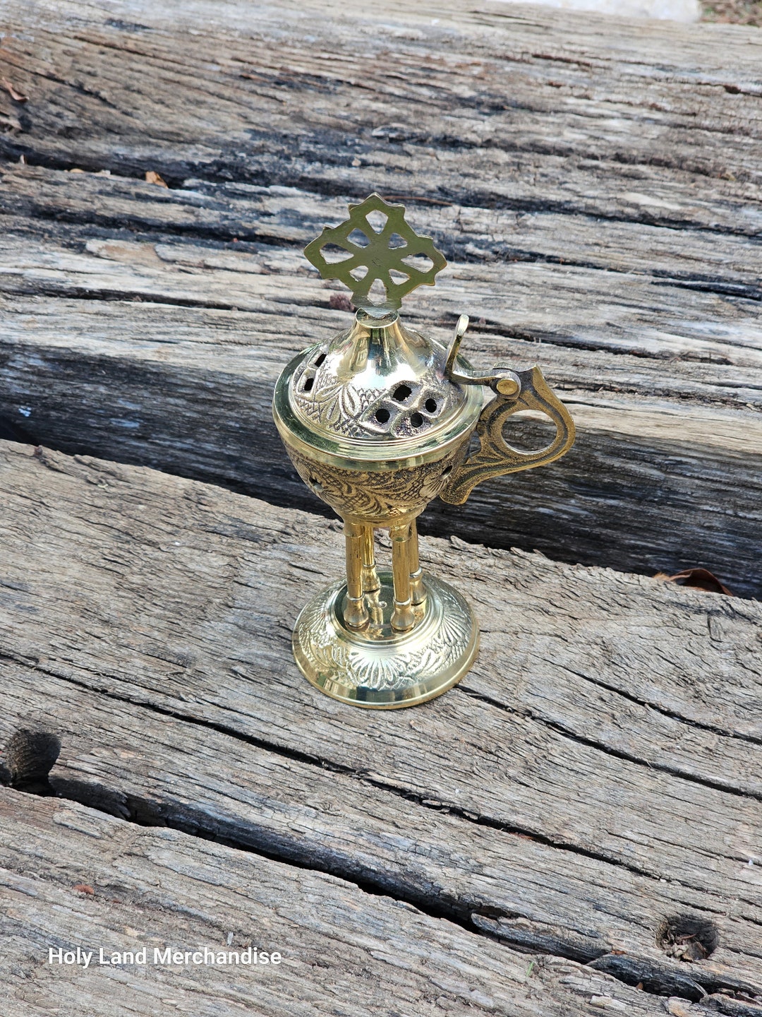 Christian Incense Burner From the Holy Land Height 15 Cm the Burner ...