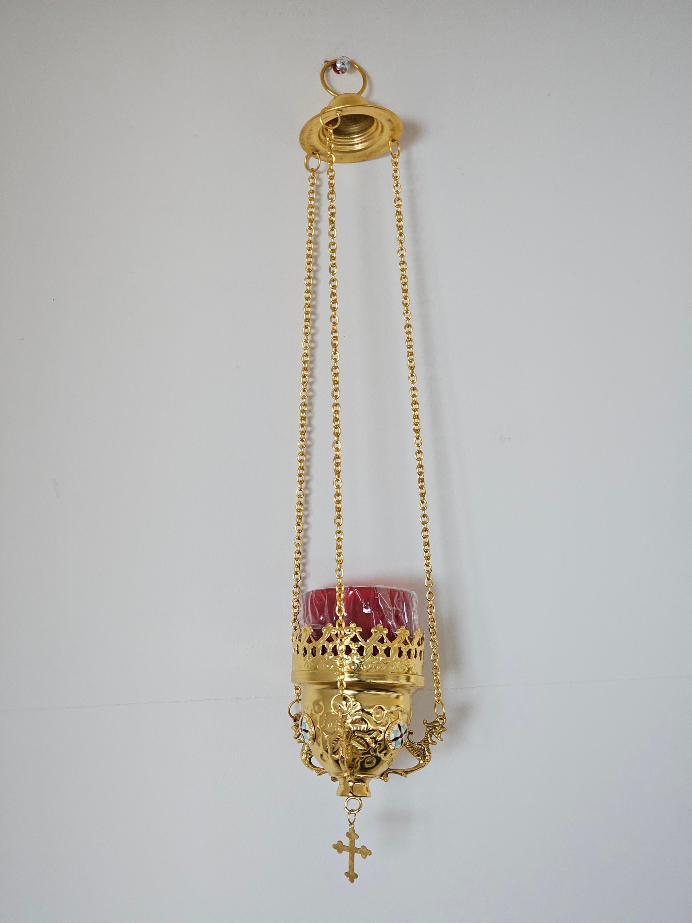 Gold Brass Christian Incense Burner: Orthodox Thurible With Cross - Etsy