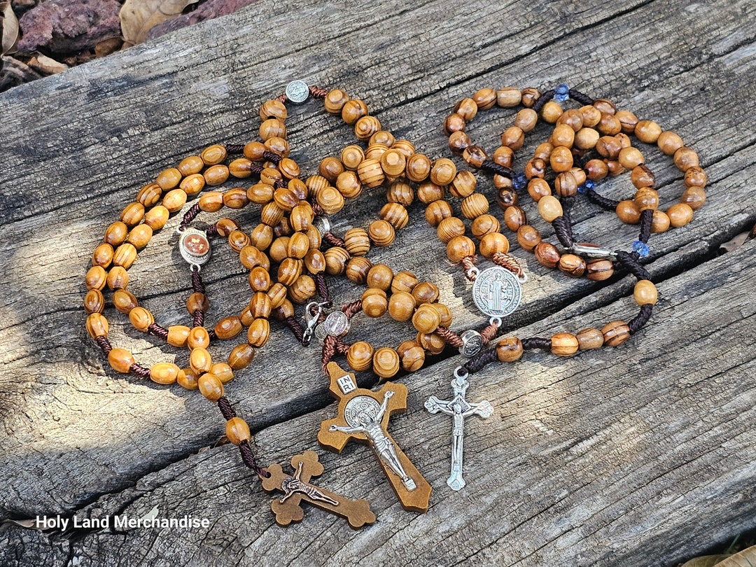 3 Rosaries at 3 Different Beads Sizes Made in the Holy Land - Etsy
