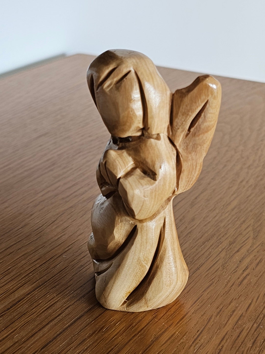Holy Family Angel Figure Olive Wood Handmade From Nazareththe - Etsy