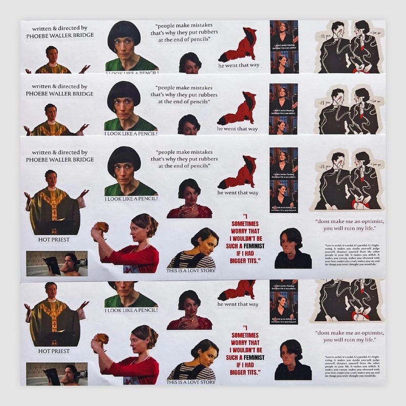 Fleabag Sticker Set (15 Pieces) - Etsy