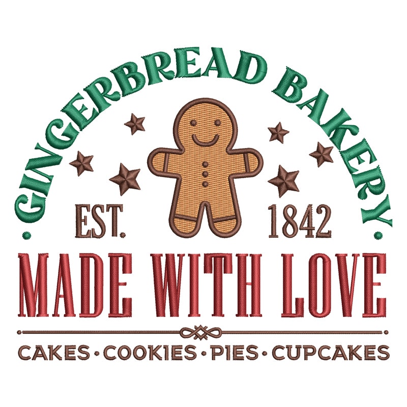 Bakery Embroidery - Etsy