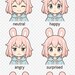 Chibi Bunny Girl Pngtuber Pack | Cute Vtuber Starter Kit With ...