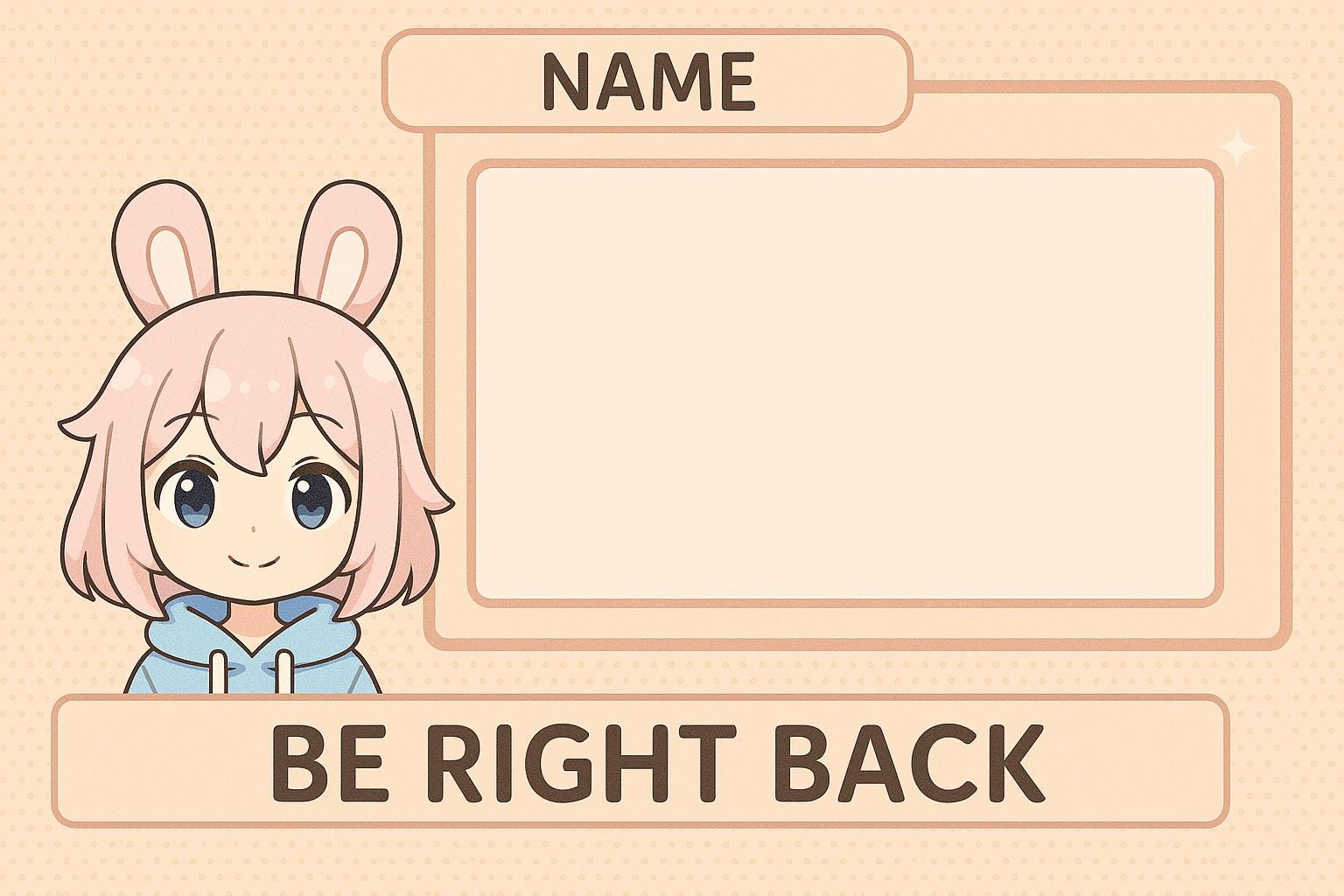 Chibi Bunny Girl Pngtuber Pack | Cute Vtuber Starter Kit With ...