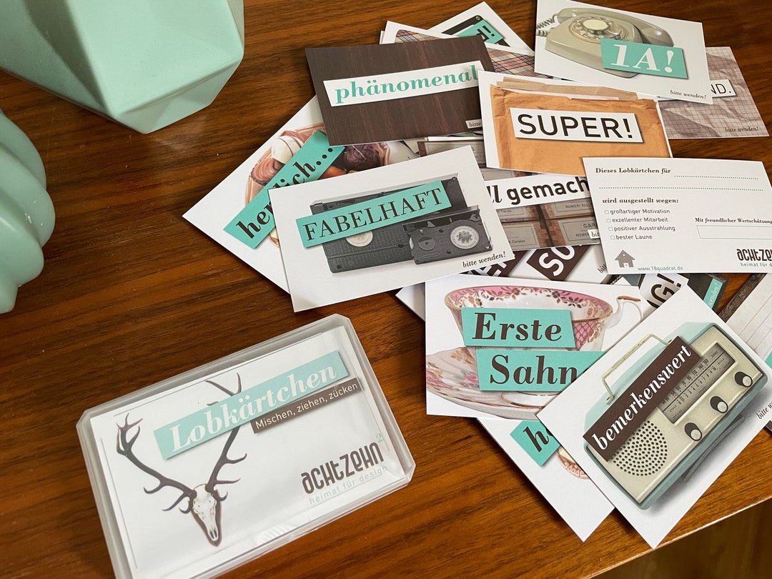 Praise Card Set – 24 Cards for Employee Motivation | Gift for ...