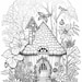10 House Coloring, Digital Coloring Book - Etsy