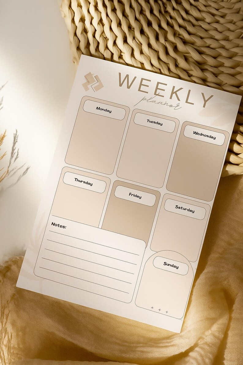 Editable Canva Weekly Planner - Etsy