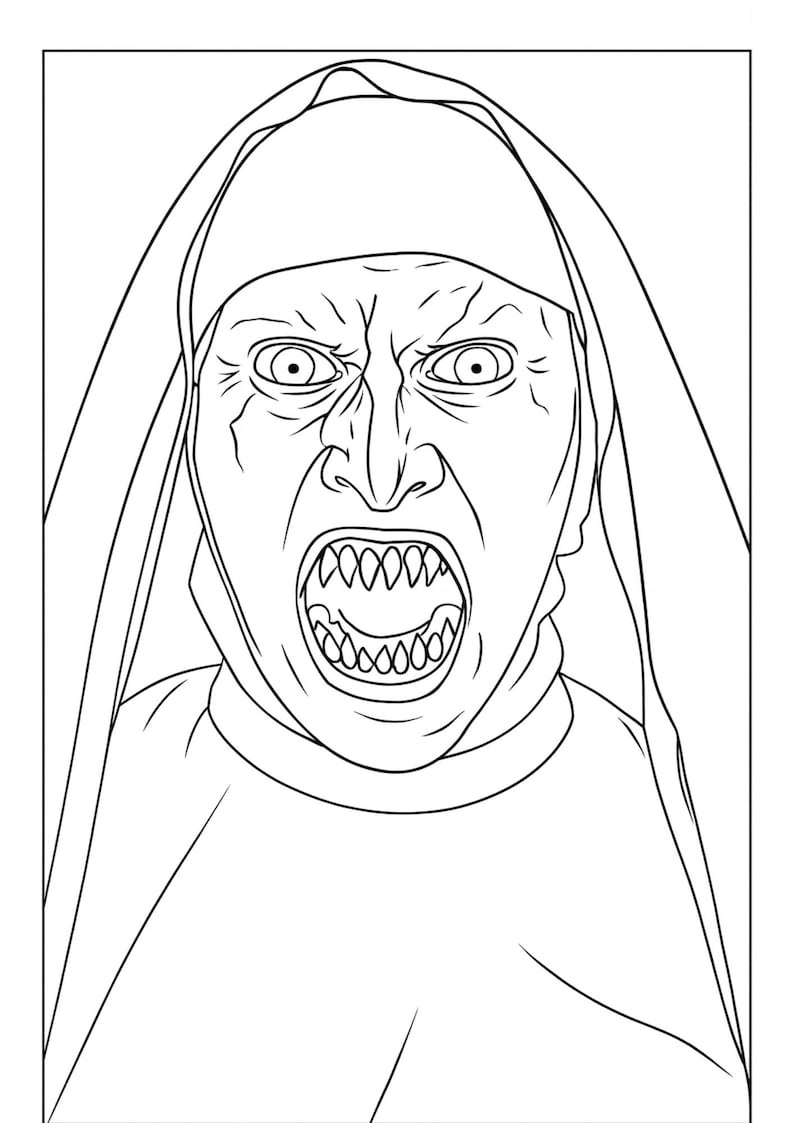 The Conjuring Saga Coloring Book (not for Kids), Relaxing Digital Book ...