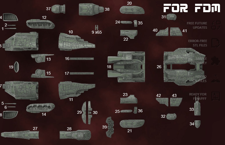 EVE Online Megathron 3D Model STL File Eve Online Megathron - Etsy UK