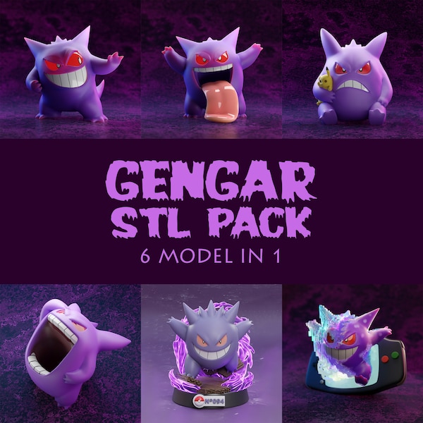 Gengar Figure - Etsy