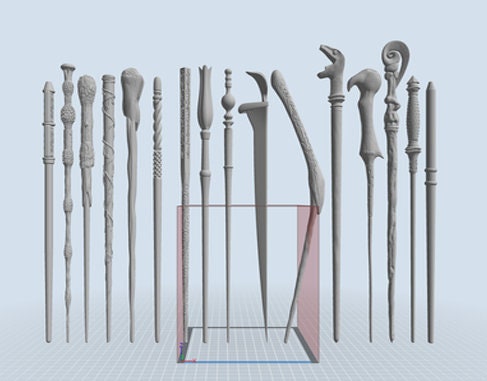 HP Wand Collection 3D Model STL File Wizard Wand Collection - Etsy ...