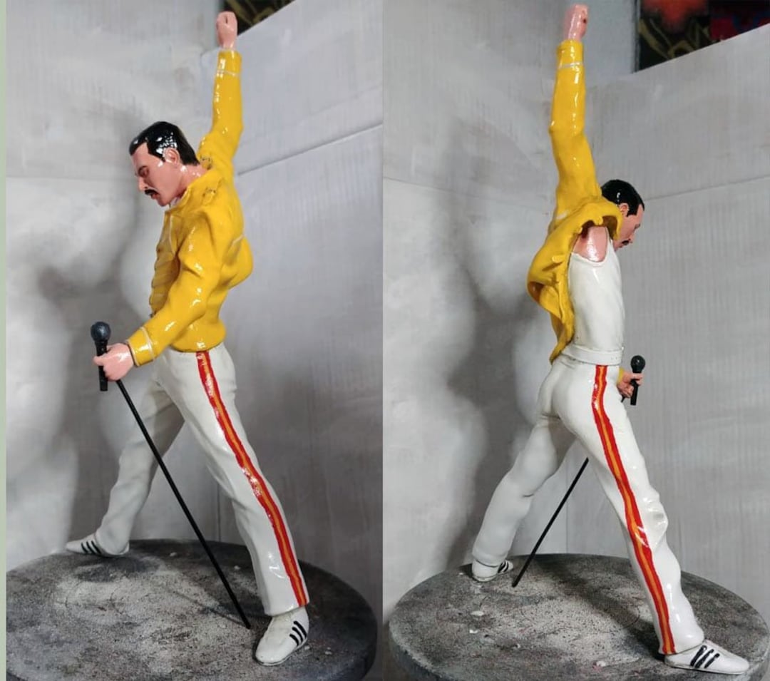 Queen Band Freddie Mercury 3D Print Model STL-bestand Freddie - Etsy België