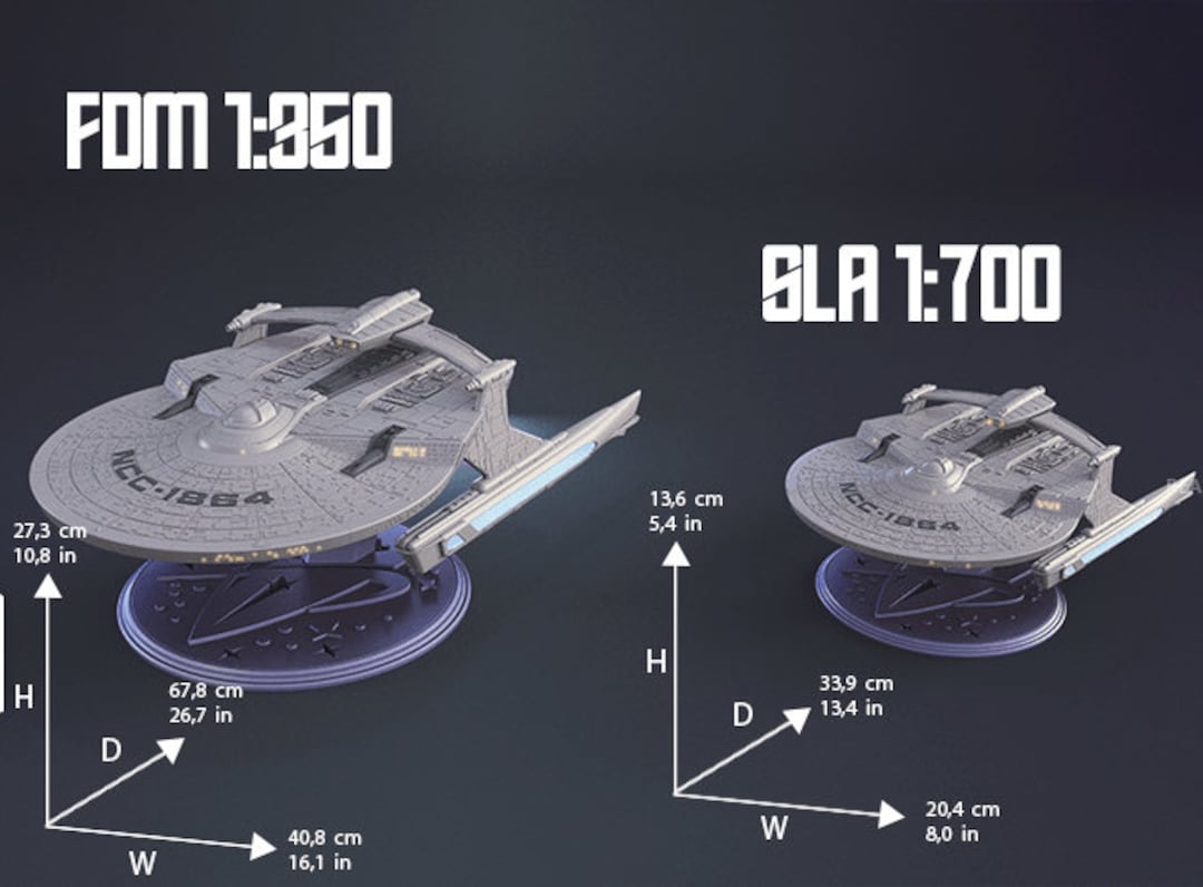 Star Trek USS Reliant NCC-1864 3D Model Print File Star Trek - Etsy