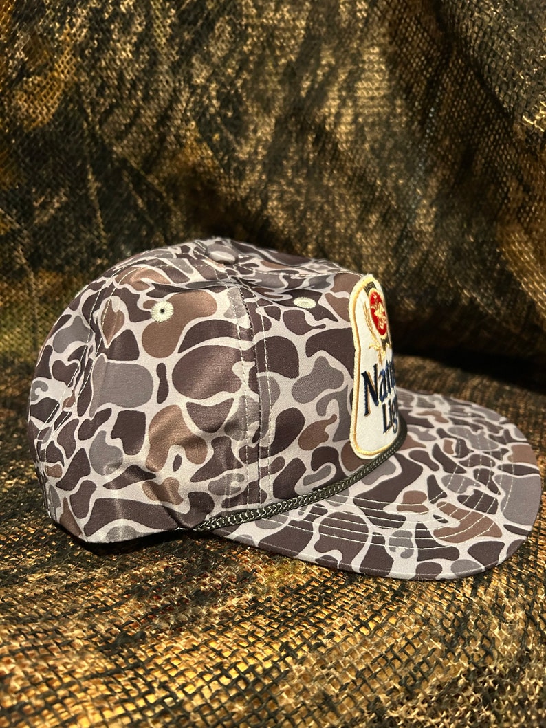 Natural Light Beer Retro Vintage Camo Snapback Hat - Etsy