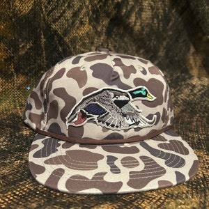 Mallard Duck Brown Camo Snapback Hat - Etsy