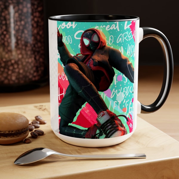 Spiderman Miles Morales Mug - Etsy