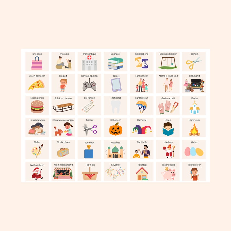 Daily visual schedule printables for kids - fityclick