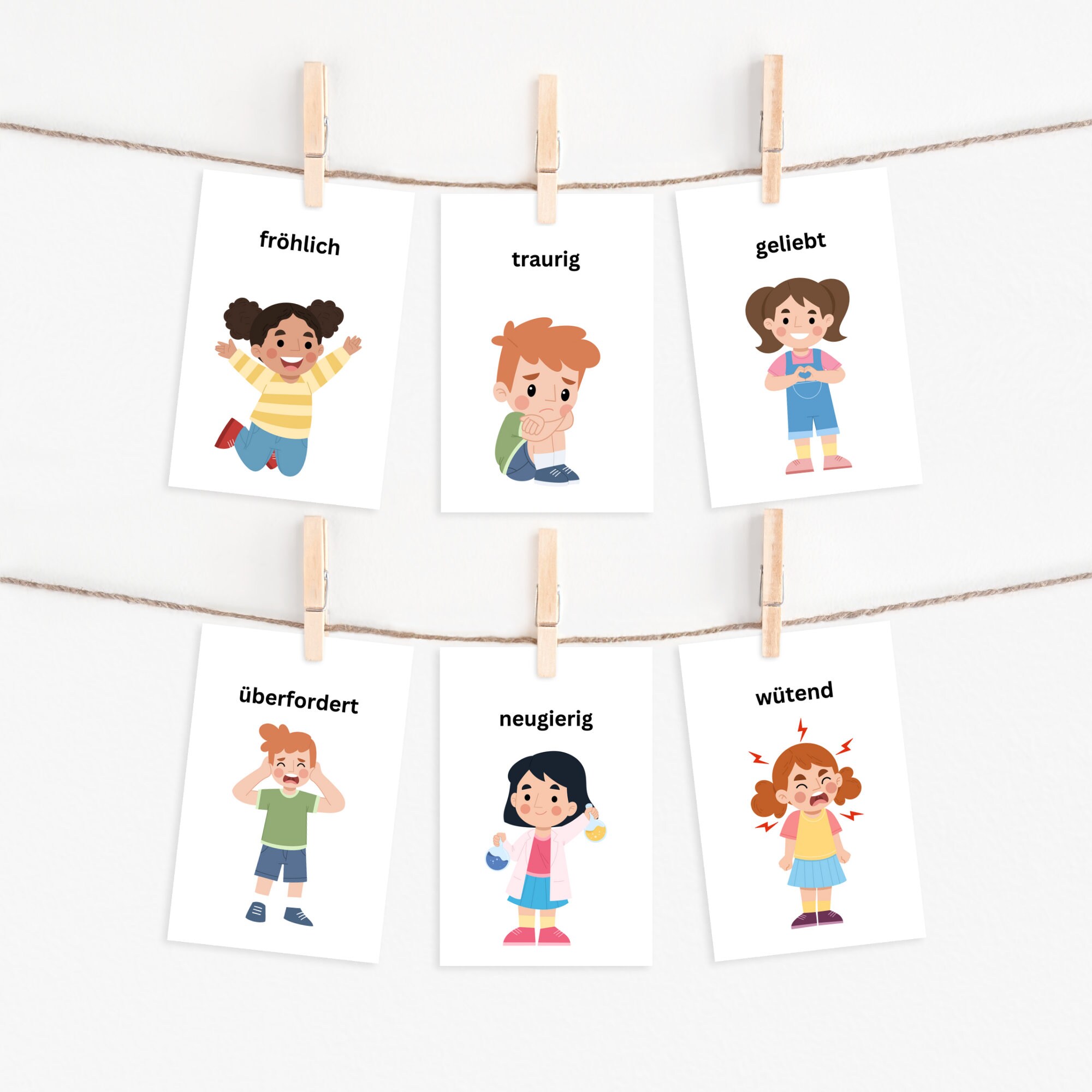 Feeling Cards | Montessori | Feelings Children | to Print | PDF ...