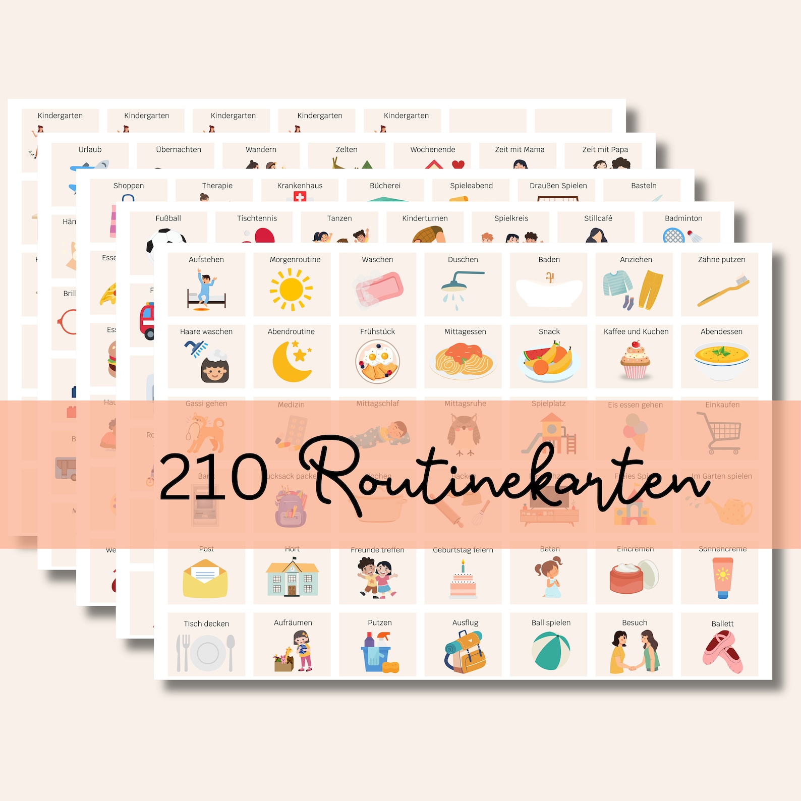 Routinekarten Wochenplan Kinder Montessori Tagesablauf - Etsy.de