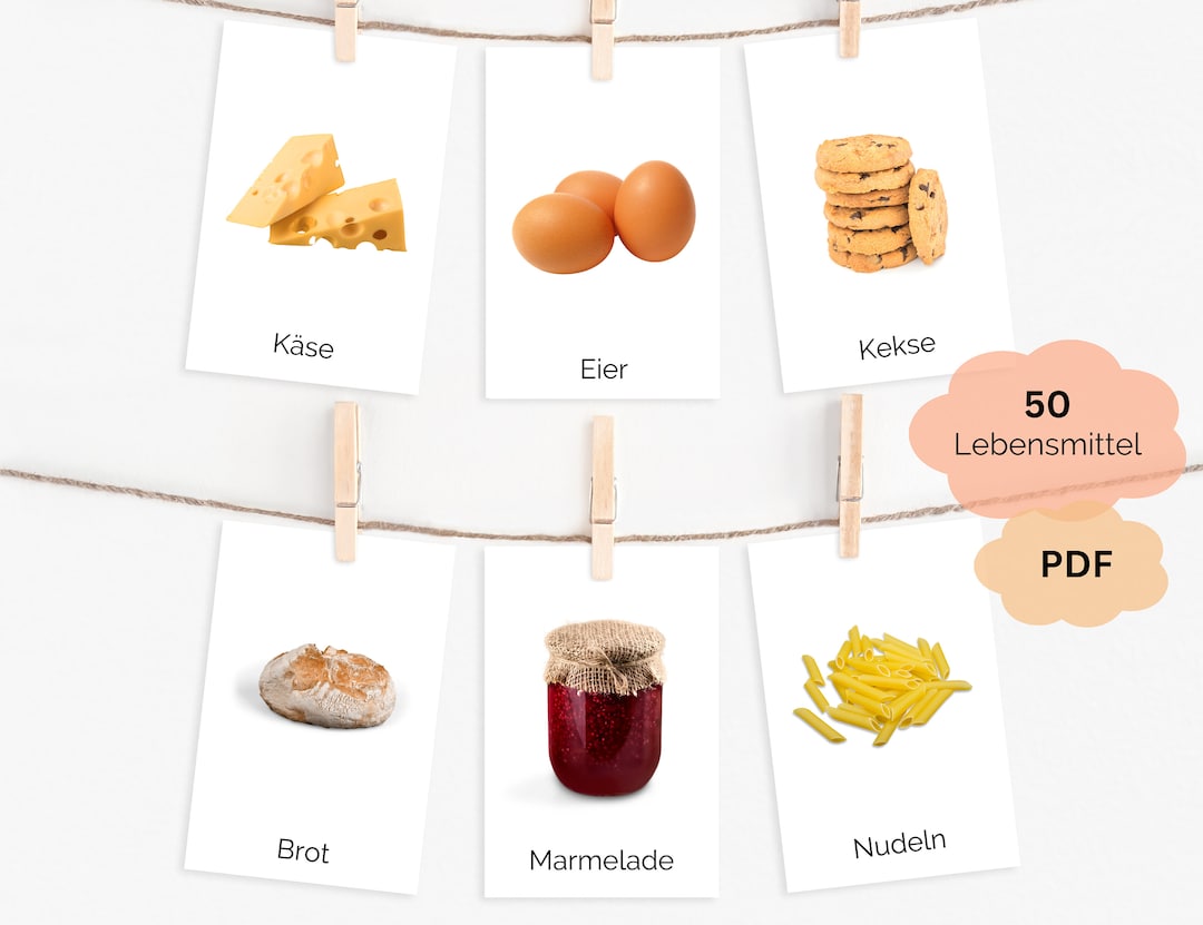 Shopping Flashcards | Shopping Cards Montessori | Children's Shopping ...