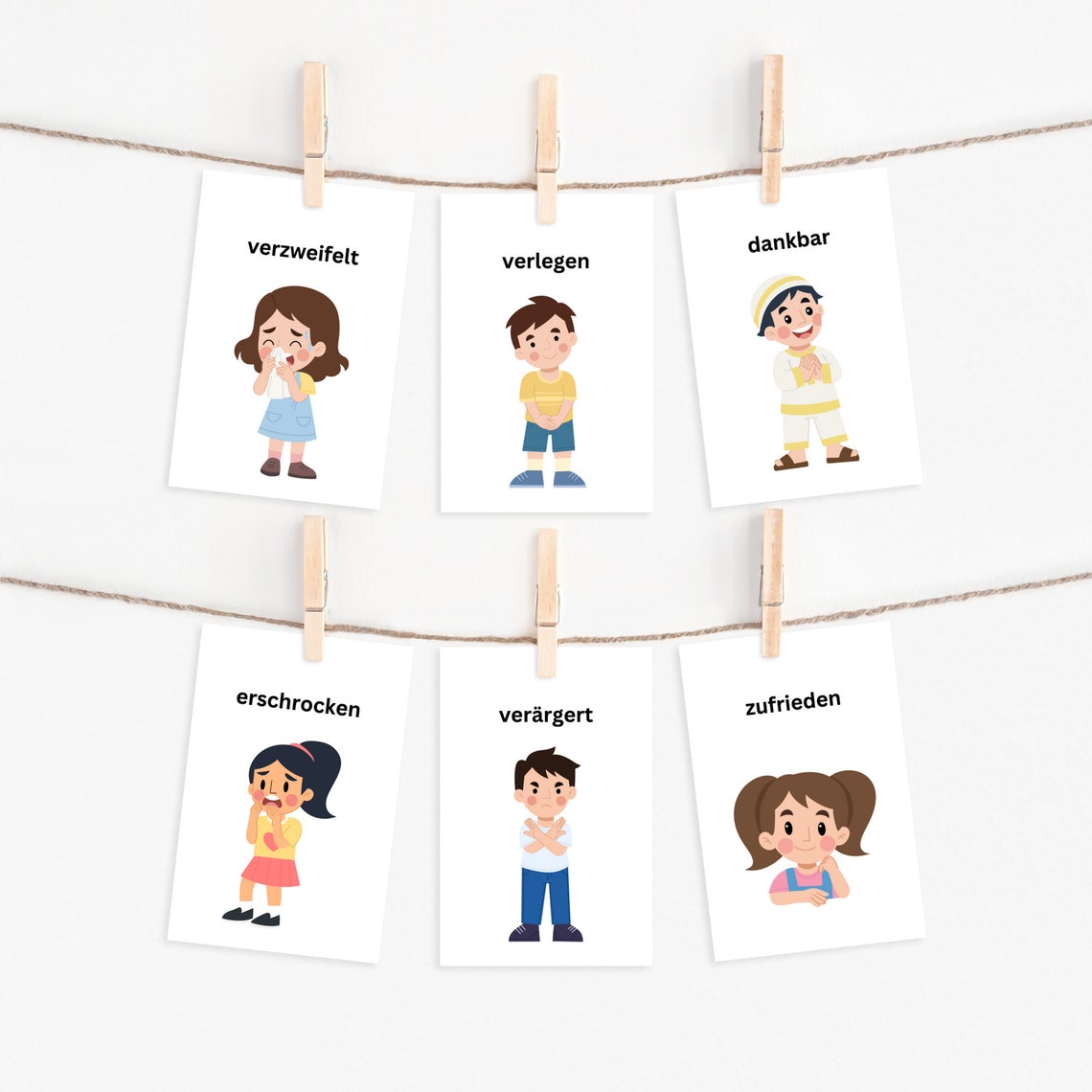 Feeling Cards | Montessori | Feelings Children | to Print | PDF ...