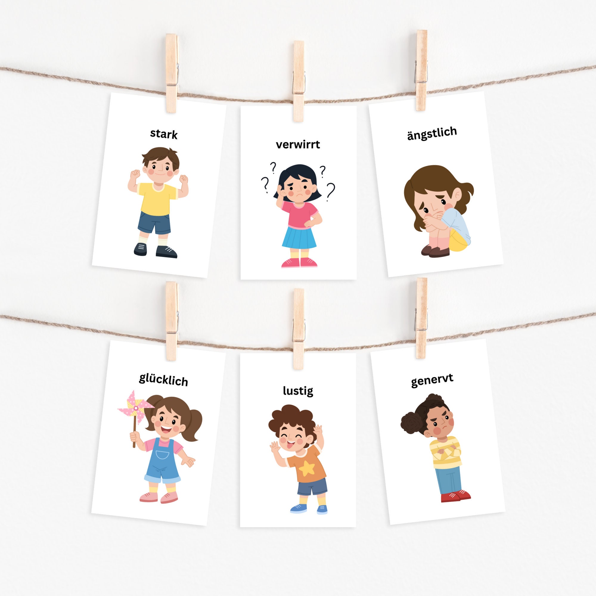 Feeling Cards | Montessori | Feelings Children | to Print | PDF ...