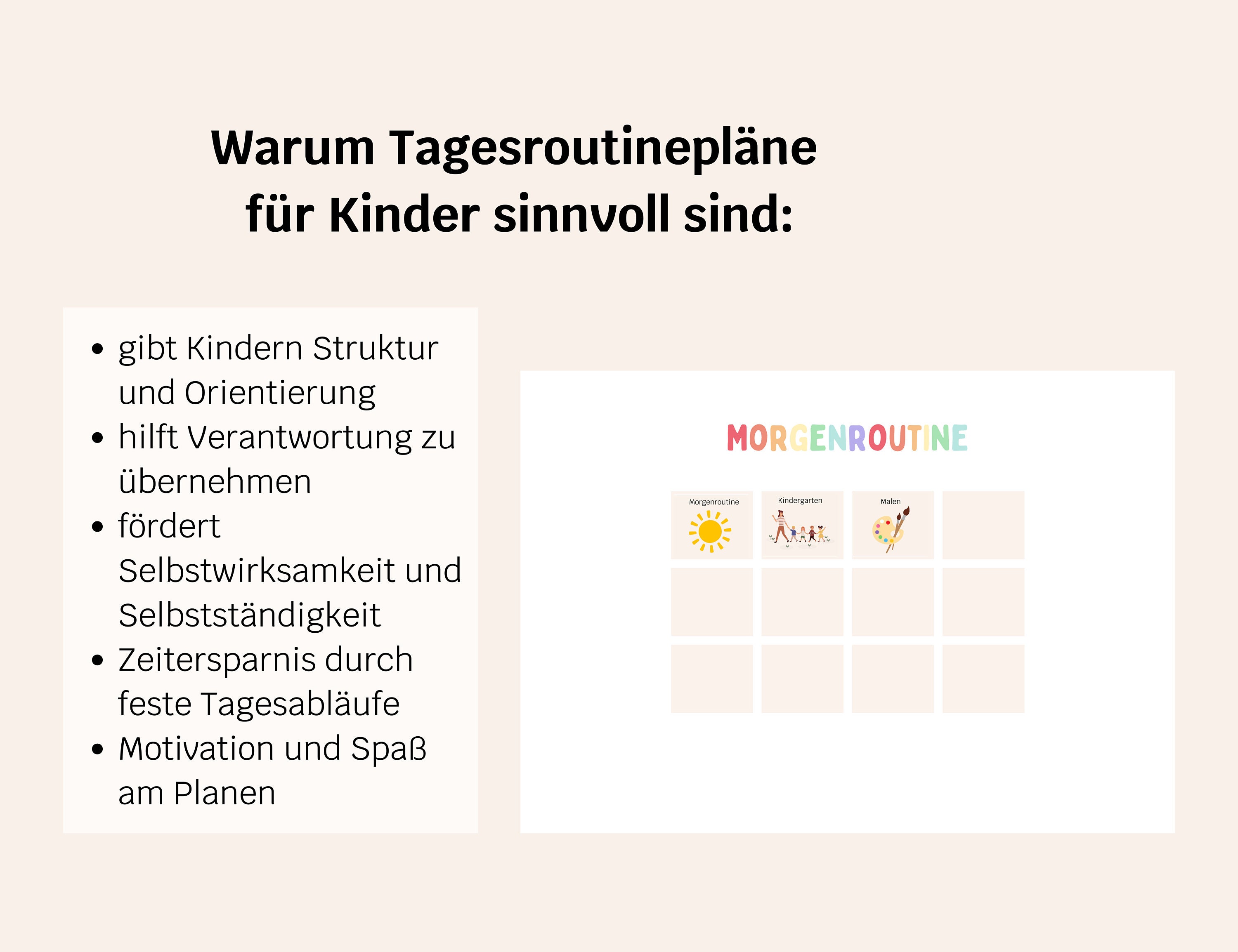 Daily Routine Children | Montessori | Daily Planner | Weekly Planner ...