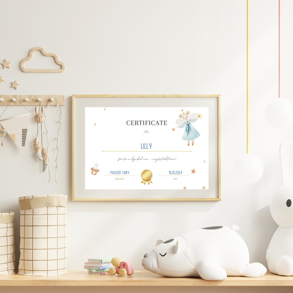 Pacifier Fairy Letter & Certificate | Pacifier Weaning | Get Rid of ...