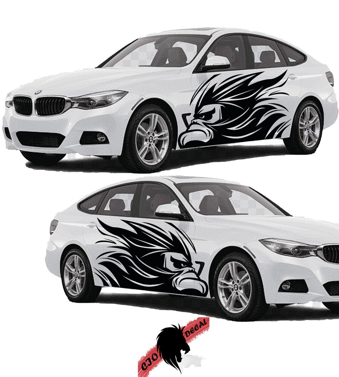 Bmw Crazy Monkey Decal - Etsy