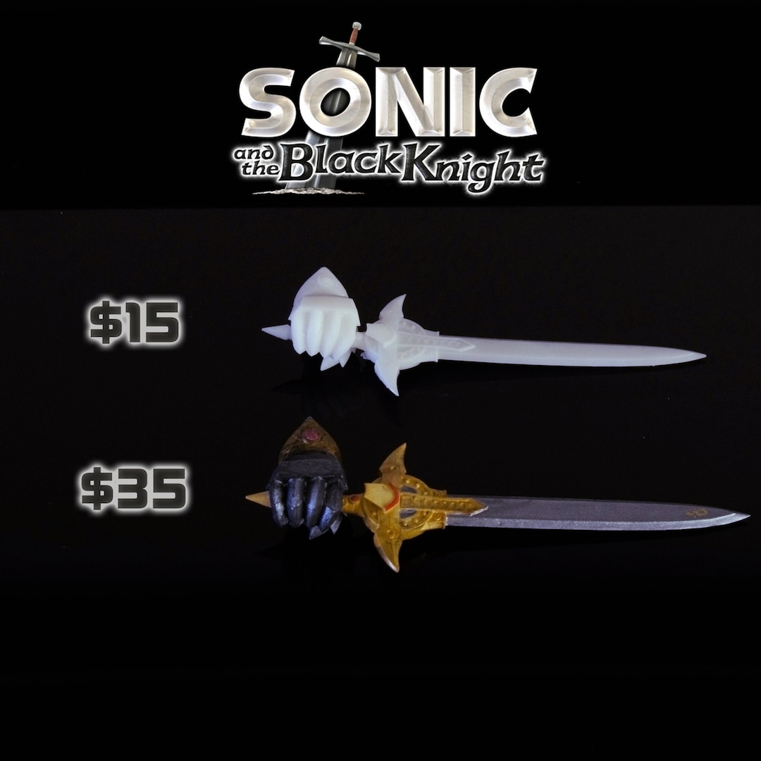Custom 3D Printed Sonic Caliburn and Gauntlet - Etsy