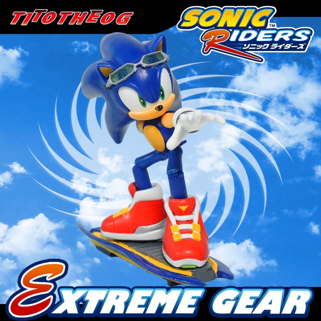 Sonic Riders Extreme Gear and Hands for Jakks Pacific Sonic Figure ...
