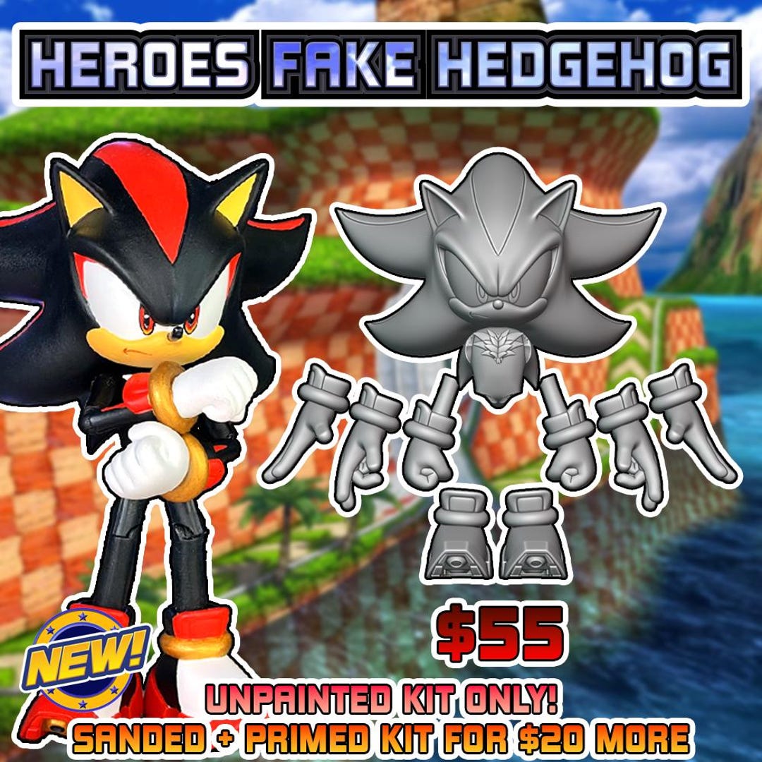 Heroes Fake Hedgehog Unpainted Action Figure Kit - Etsy